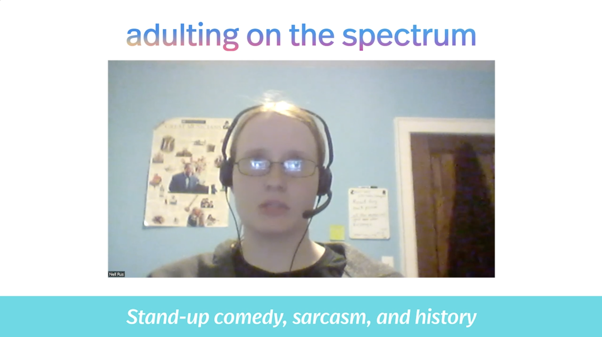 Stand-up comedy, sarcasm, and history | Autism Speaks