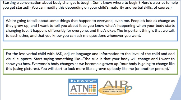 Helping autistic teens master puberty, health and hygiene | Autism Speaks